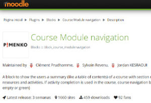 Plugins do Moodle na prática – Course Module Navigation (Moodle Ver. 3. ...