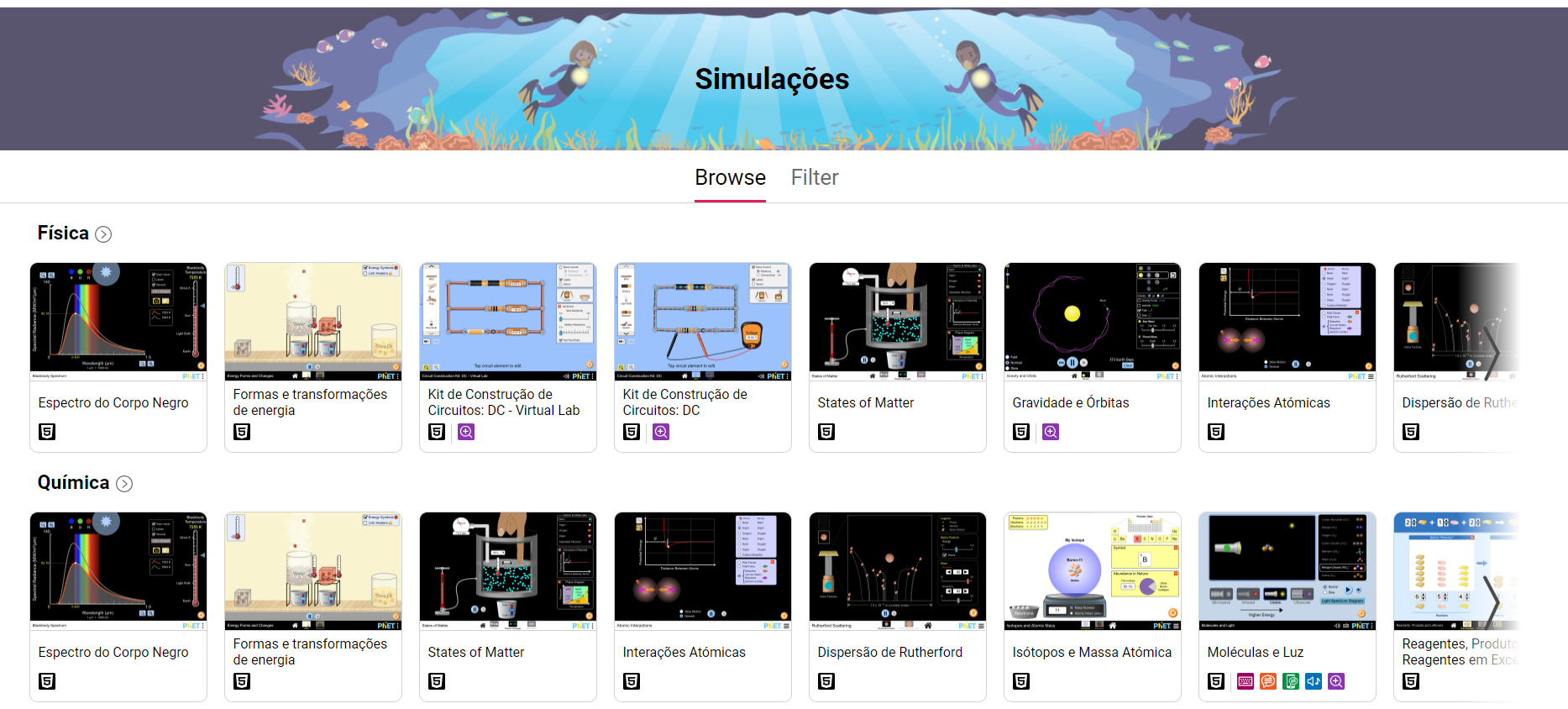 PhET Interactive Simulations: Simulações de Matemática e Ciências ...