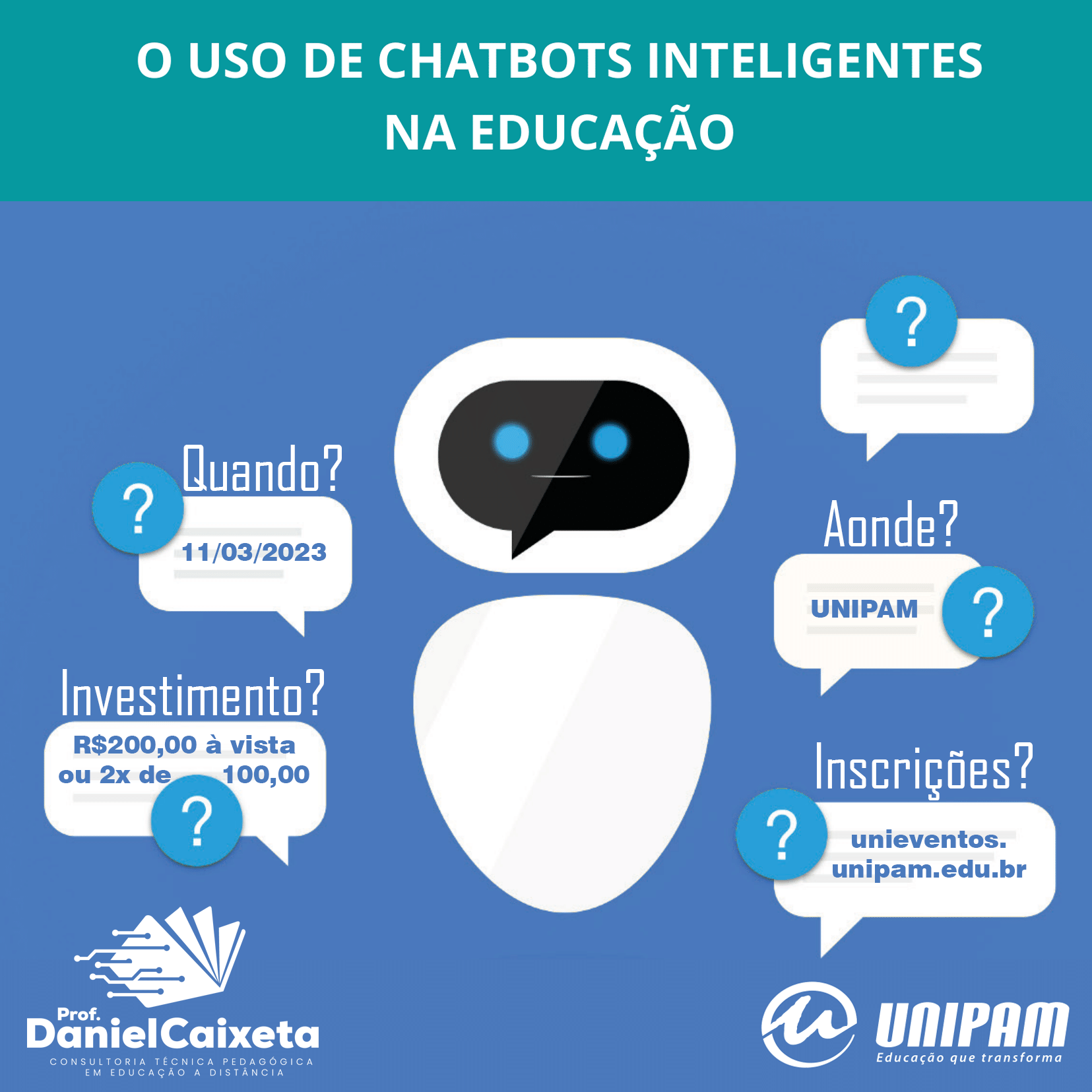 Curso: O Uso de Chatbots Inteligentes na Educação – Prof. Daniel ...